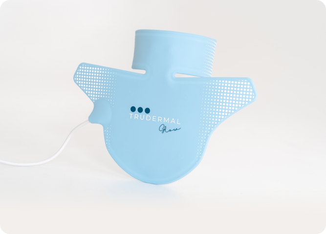 Trudermal Glow LED Light Therapy Neck & Décolletage Mask